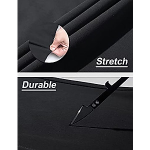 Boladeci Athletic Pants for Men Lightweight Quick Dry Breathable Elastic Waist Zip Pockets Outdoor Jogger Travel Fishing Hiking Pants Black 40