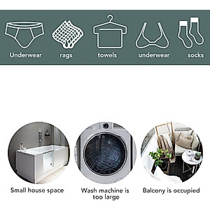 30W Portable Washing Machine for Traveling,Automatic Cycle Mini Washing Machine Foldable Design USB Powered Portable Turbo Washer for Sink Tiny House Travel RV