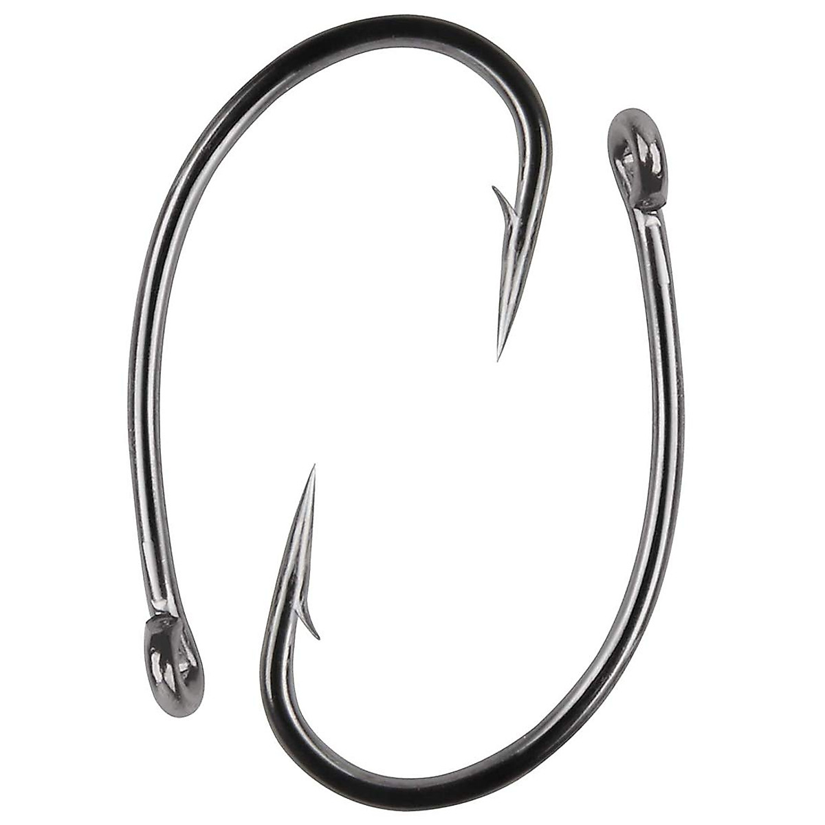 OROOTL Carp Fishing Hooks, 180pcs Barb Carp Hooks Curved Shank Circle Fishing Hooks for Hair Rigs Carp Fishing Tackle Freshwater Saltwater Barbed Fish Hook Size 2 4 6 8