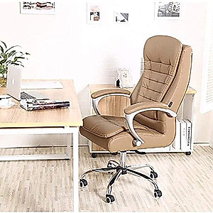 RILOOP Chair Office Chair Chair Ergonomic, Computer Chair Adjustable Seat Height with Back Support and Arms, Desk Chair Comfy, Study Chair for Home, Office and Executive