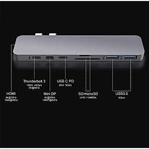 PRO-Tek HyperDrive Multiport USB-C Adapter forMacbook 13/ MacBook Air