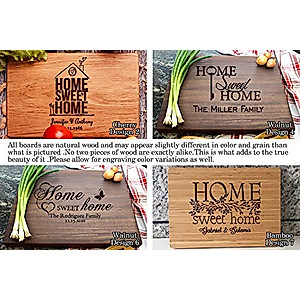 Housewarming Gifts, Personalized Cutting Board for New Home Owner, Couples, Friends, Parents, Unique Anniversary Presents for Mother's day, Thanksgiving