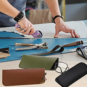 TOPZEA 20 Pack Soft Eyeglass Case, PU Leather Pocket Glasses Cases Soft Sunglasses Pouch Portable Reading Glass Sleeve Slim Travel Sunglasses Holder Bag Slip-In Eyewear Case for Women, Men, 10 Color