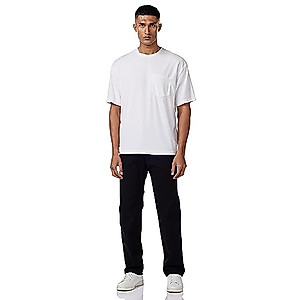 Lee Men's Relaxed Fit Straight Leg Jean, Double Black, 28W x 30L