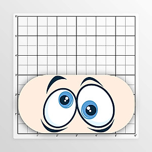 KCD VR Headset Controller Decal Sticker - Front Eyes Skin - Blue Googly