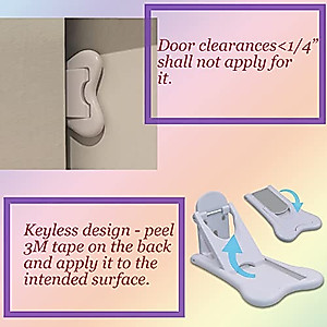 Sliding Door Lock for Child Safety, Window Stoppers for Vertical Windows, Sliding Glass Door Lock for Baby Proof (2 Pack)