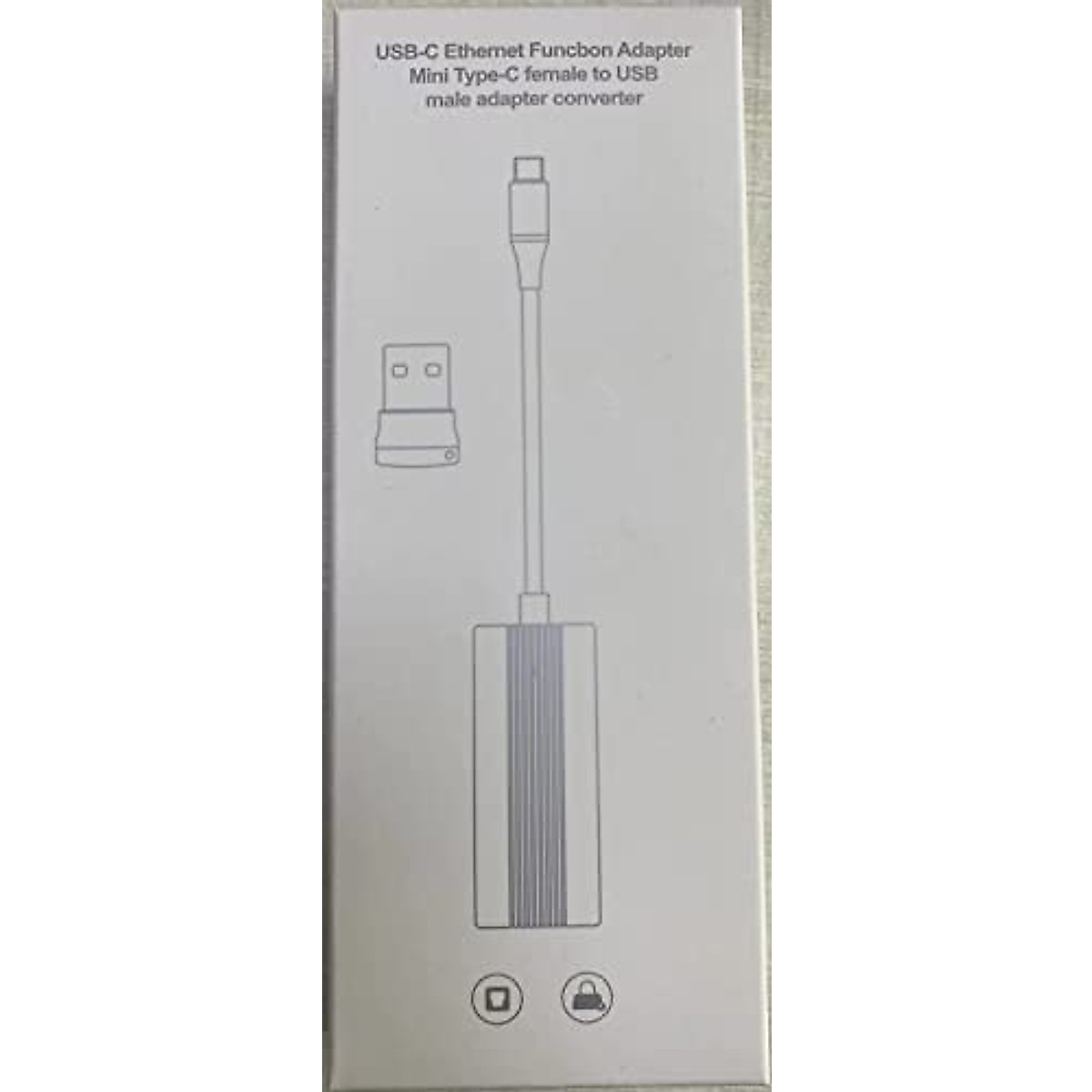 USB C to RJ45 Ethernet LAN Network Adapter + Aluminum USB Male to USB C Female Adapter Compatible with MacBook Pro Air iPad Surface Book Chromebook Dell XPS Galaxy S23