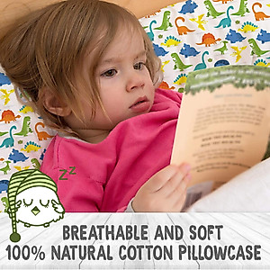 KeaBabies Toddler Pillowcase for 13X18 Pillow - Organic Toddler Pillow Case for Boy, Kids - 100% Natural Cotton Pillowcase for Miniature Sleepy Pillows - Pillow Sold Separately