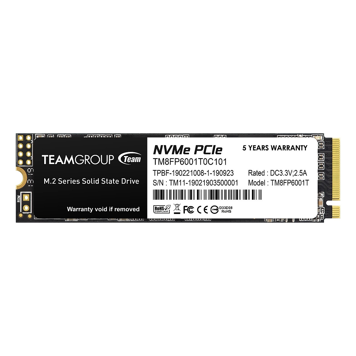 TEAMGROUP MP33 1TB TLC NVMe PCIe Gen3x4 M.2 2280 SSD Read/Write 1,800/1,500 MB/s TM8FP6001T0C101 Bundle with Elite SODIMM DDR4 16GB 3200MHz CL22 Laptop Memory TED416G3200C22-S01