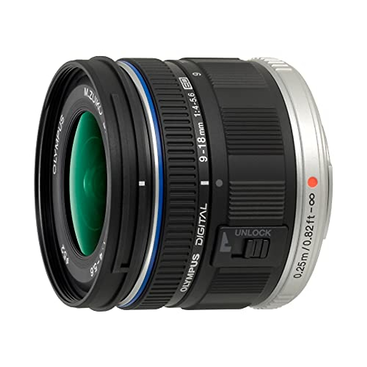 OLYMPUS OM SYSTEM M ED 9-18mm f/4.0-5.6 micro Four Thirds Lens for Olympus and Panasonic Micro Four Third Interchangeable Lens Digital Camera - International Version (No Warranty)
