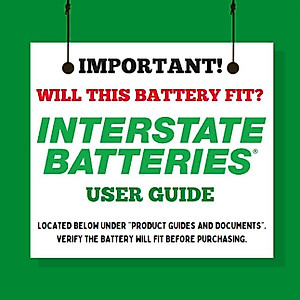 Interstate Batteries Automotive Battery 12V 80Ah (Group Size H7, 94R) 850CCA SLI AGM Automobile Replacement Battery for Cars, SUVs, Sedans, Trucks (MTX-94R/H7)