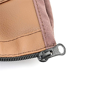 Flybloom Baby Stroller Armrest Protector Washable Pram Stroller Handle Bar Grip Case Cover PU Leather Protective Accessories,Brown