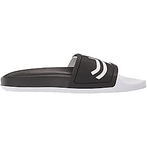 adidas Unisex Adilette Slides Sandal, Black/White/Black (TND), 11 US Women