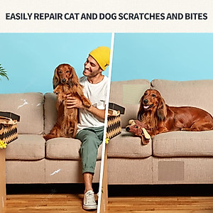 Fabric Repair Patch,9x11 inch 2 PCS of Self-Adhesive Canvas Fabric Patches,Suitable for Repair and Upholstery of Various Fabrics,for Damaged Sofas,Tents,Suitcase,Car Seats.(Black,Waterproof)