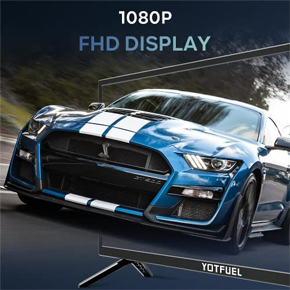 YOTFUEL 24-Inch Full HD 1080p Small TV with Built-in HDMI, USB, VGA,Optical and RF 24” LED TV