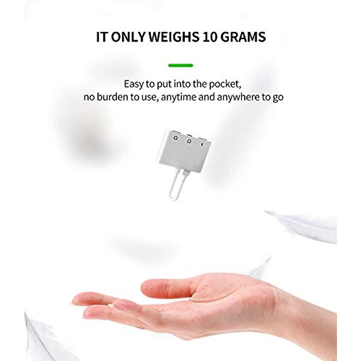 Headphone Adapter Lightning to 3.5mm AUX Audio Jack and Charger Extender Dongle Earphone Headset Splitter Compatible with iPhone 11 12 Mini pro max xs xr x se2 7 8 Plus for Ipad Air Cable Converter