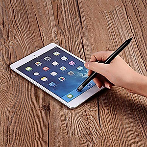 Replacement Capacitive Touch Screen Stylus Pen Pencil with High Sensitivity Touchscreen Soft Tip Pens Screens (Black)