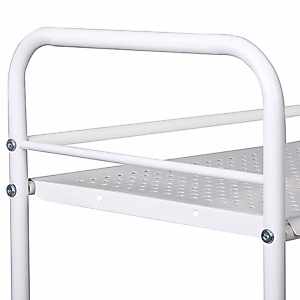 World Pride Rolling Salon Trolley Cart, 3 Tier, White