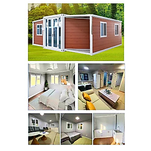 Home Office Room Foldout 20ft Prefab Houses Foldable 3 Rooms Mobile Fold Out China Folding Container House