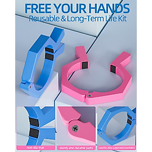 Nicpro Sublimation Tumblers Pinch Tool Set in Case, Sublimation Starter Kit with Tape&Glove, Perfect Sublimation Supplies Clamp for Pinch Tumbler 20oz