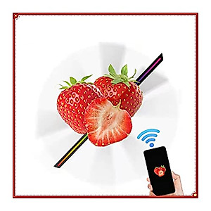 HAMFIT 3D Hologram Fan T40 Normal 3D Holographic Projector Fan Screen 224LED Remote Control Advertising Machine Logo Light PC Control Display Projector 3D LED Hologram Fan Advertising Machine