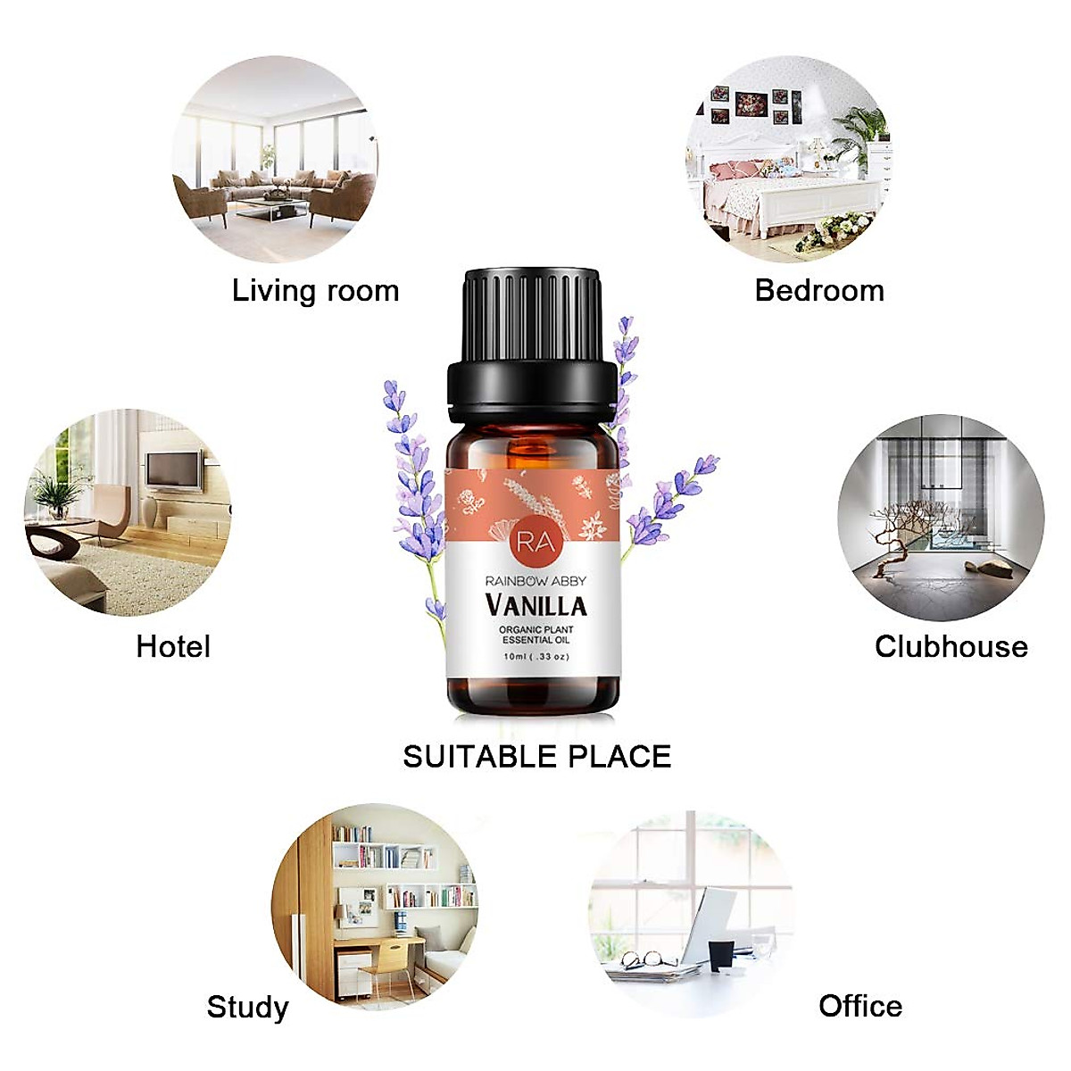 2-Pack Vanilla Essential Oils, 100% Pure, Undiluted, Therapeutic Grade Vanilla Oil - 2x10 mL