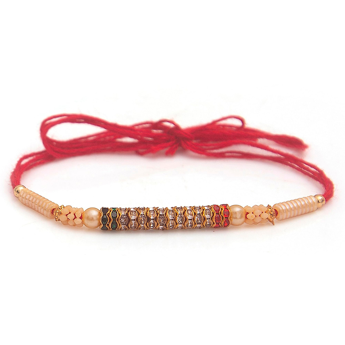 Rakhi for Brother Set of 2 with Greeting Card, Beautiful Designer Raksha Bandhan Rakhi Gift Set for Brother Bhaiya Bhai Bro, Traditional Indian Style Rakshbandhan Rakhi Gifts for Brother