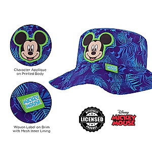Disney boys Disney Toddler Sunhat, Mickey Mouse Kids and Matching Baseball Cap for Beach, Size 2 Bucket Hat, Cap & Bucket Hat, 2-4T US