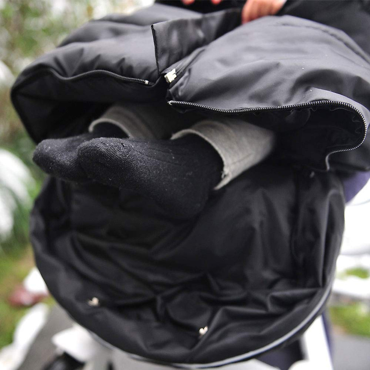 Go 3-Seasons Water Repellent Stroller Footmuff, Baby Cozy Toe Pushchair Sleeping Bag Toddler,Winter Outdoor Tour Stroller Bunting Bag