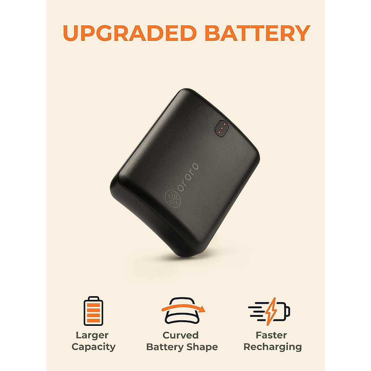 ORORO Heated Socks for Men Women, Rechargeable Electric Socks for Cold Feet(Black,S)