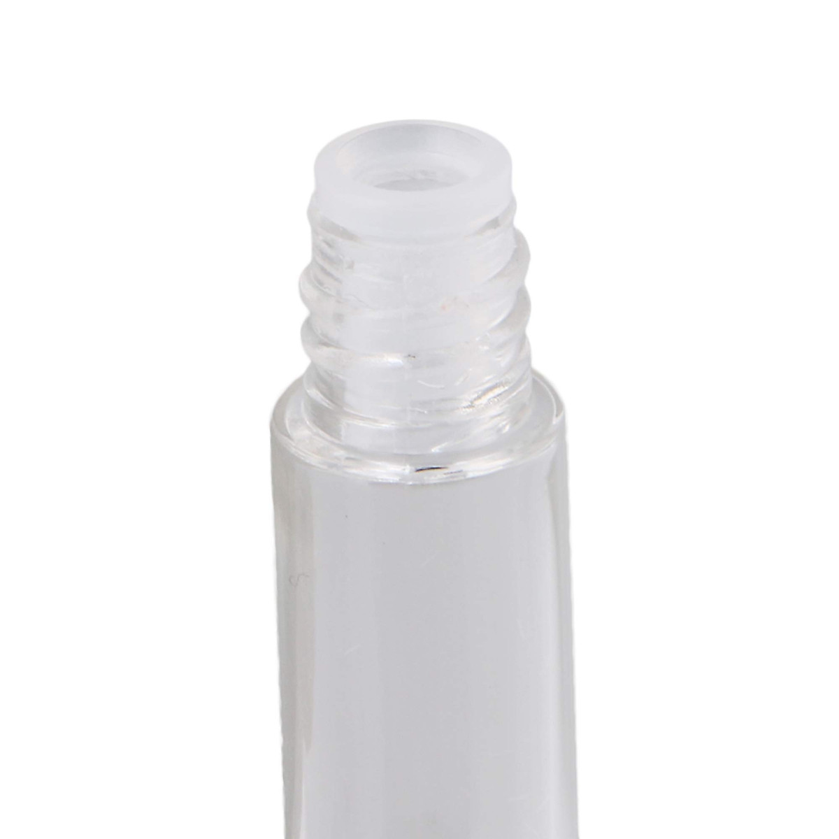 BQLZR Rose Gold Lip Gloss Tubes 1.2ml Empty Plastic transparent Lip Balm Bottle Container Cosmetic Makeup Tools with Stopper Pack of 20