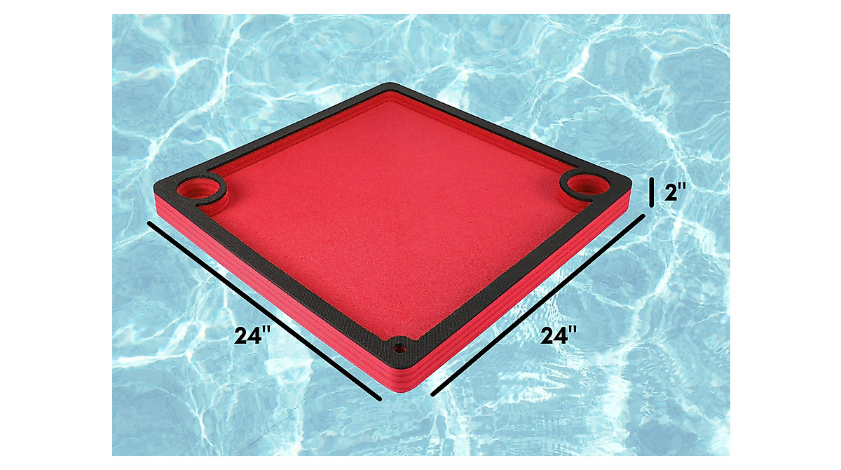 Polar Whale Floating Breakfast Table Serving Buffet Red and Black Tray ...