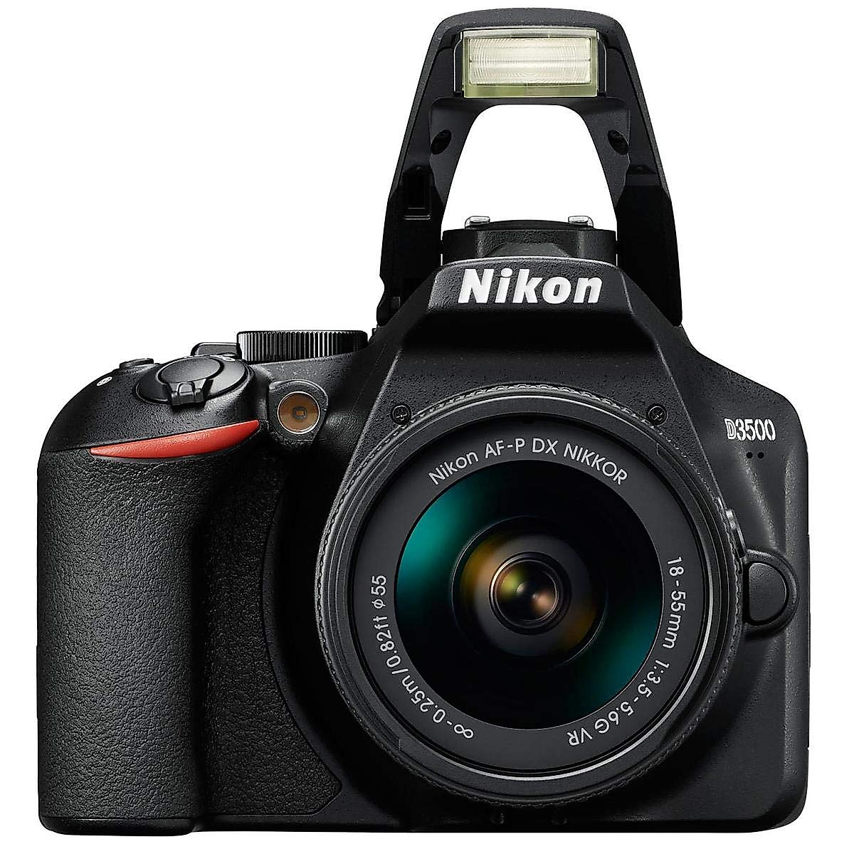 Nikon D3500 DX-Format DSLR Camera with 18-55mm and 70-300mm Lens, Black, Bundle with Corel PC Photo and Video Editing Software, Bag, 32GB SD Card, Screen Protector and Accessories