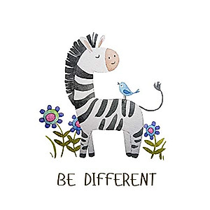 Baby Nursery Decor - Nursery Wall Decor for Baby Room - Jungle Safari Animal Unframed Wall Art -Set of 6 Posters 8x10 - Lion, Giraffe, Elephant, Monkey, Zebra, Hippo with Inspirational Quotes for Boy Girl Toddler Kids