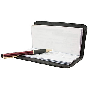 Oberon Design Hummingbirds Embossed Genuine Leather Checkbook Cover, 3.5x6.5 Inches, Teal