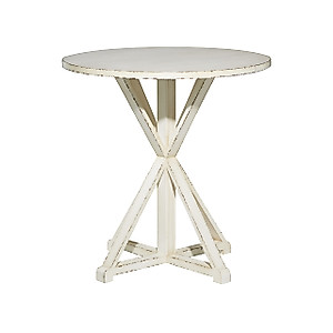 Deco 79 Wood Side End Accent Table End Table, Side Table 29" x 29" x 31", White