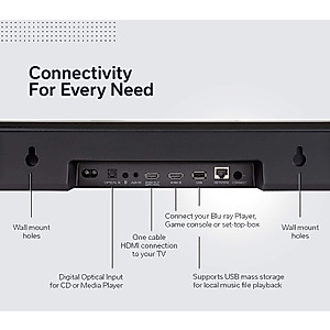 Denon Home Sound Bar 550 with Dolby Atmos and HEOS Built-in (Factory Certified ) (Renewed)