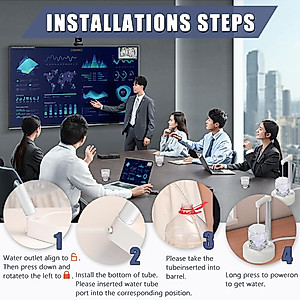 Desktop Water Bottle Dispenser,New upgrade RGB Ambient Light, Bedside Water Dispenser,Portable 5 Gallon Water Dispenser,with 7 Levels Pumping and Ambient Light,Suitable for Home, Office, Outdoor