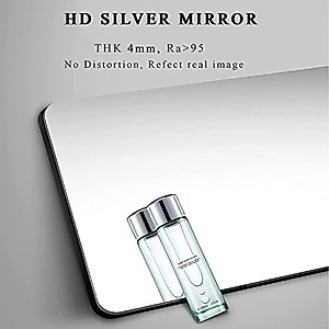 MEETDH Bathroom Mirror 30x40, Black Metal Mirror for Wall 30 x 40 inch, Rectangle Wall Mounted Mirror, Large Vanity Mirror, Wall Mirror for Bedroom, Living Room