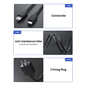 10W Micro-USB-Charger Fit for DOSS-SoundBox Touch,SoundBox Pro Pro+,SoundBox Plus,E-go I II,Traveler, PowerBox,Assistant Bluetooth Speaker Wireless Charging Cable Cord Power Supply Adapter