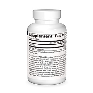 Source Naturals R-Lipoic Acid 50mg, 60 Tablets