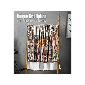 InnoBeta Chihuahua Gifts for Women, Flannel Throw Blanket for Chiwawa Chiuauaha Lovers (50"x 65") - Best Chihuahua Mom