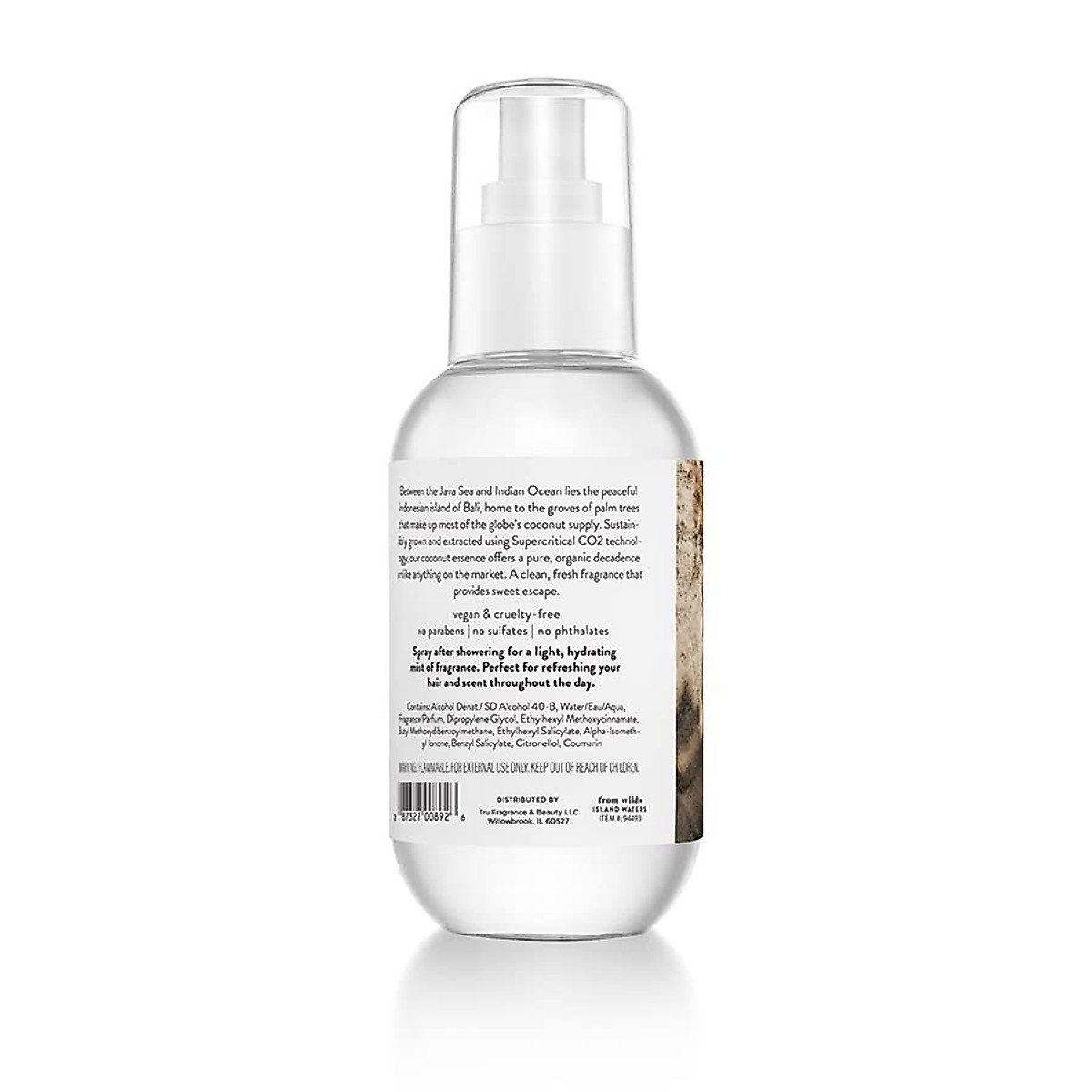 From Wilds Island Waters Hair & Body Mist - Sustainably Sourced Fragrance Indonesia Clean Cruelty-Free | 6 fl oz, Hair and Body Mist (6 Fl Oz)