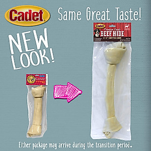 Cadet Beef Hide Knotted Dog Chews Bag 12-13"