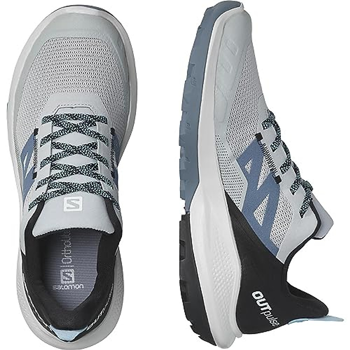 Salomon Women's OUTpulse W Hiking Shoe, Pearl Blue, 7