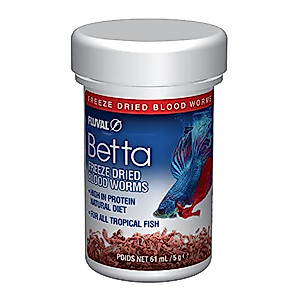 Fluval Betta Freeze Dried Bloodworms, 0.18 oz.