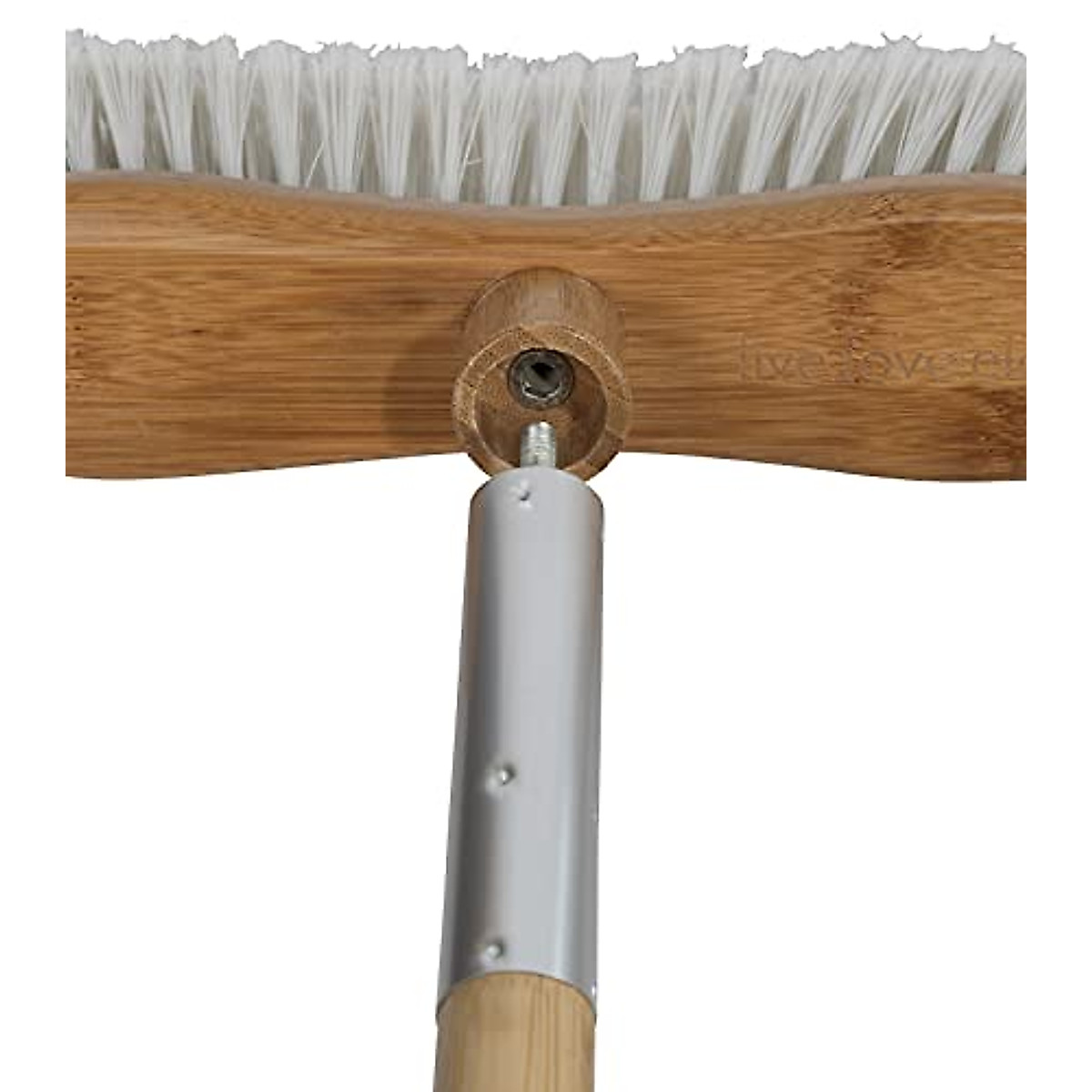 Harper Live.Love.Clean. Smooth Surface Bamboo Household Broom for Indoor Sweeping of Pet Hair, Dirt, Dust on Hardwood Floors, Tile, and Laminate