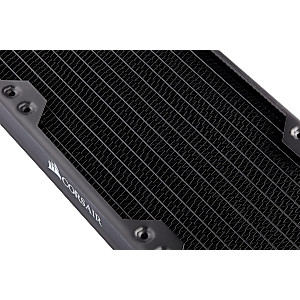 Corsair Hydro X Series, XR7 480mm Water Cooling Radiator (Quad 120mm Fan Mounts, Easy Installation, Premium Copper Construction, Polyurethane Coating, Integrated Fan Screw Guides) Black