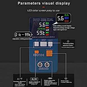 ALSUP 801HCapacitor Energy Storage Pulse Welding Machine, Cordless Spot Welding Machine, 19.8Kw Industrial Energy Storage Battery Welding Machine