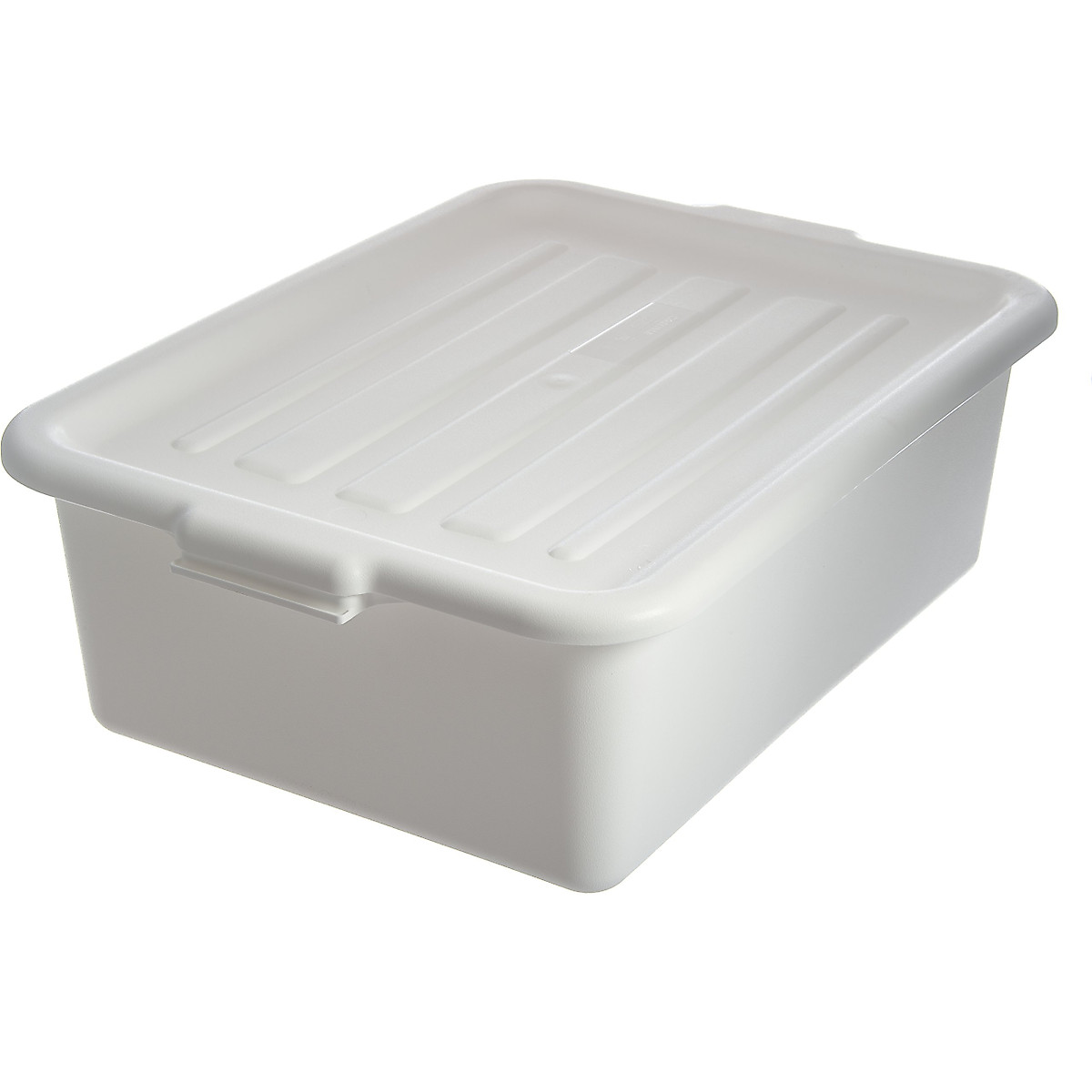 Carlisle FoodService Products N4401102 Comfort Curve™ Ergonomic Wash Basin Tote Box, 7" Deep, White (Pack of 12)